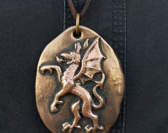 Dragon medallion | Etsy