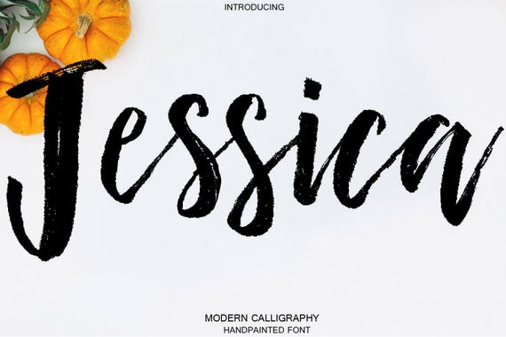 Instant Download Calligraphy Handwritten Jessica Wedding