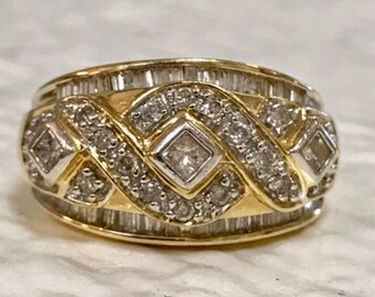 Estate diamond ring | Etsy