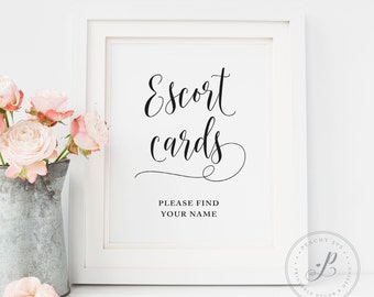 Escort cards sign | Etsy