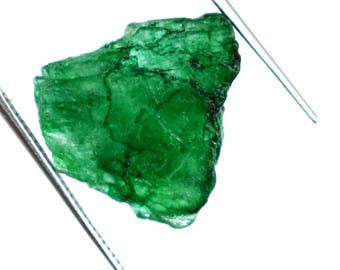 Uncut emerald | Etsy