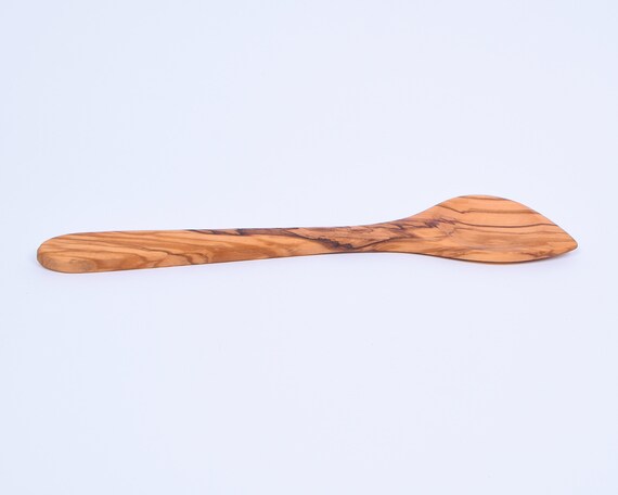 Olive wood Straight Spoon with 1 point 11.81 long
