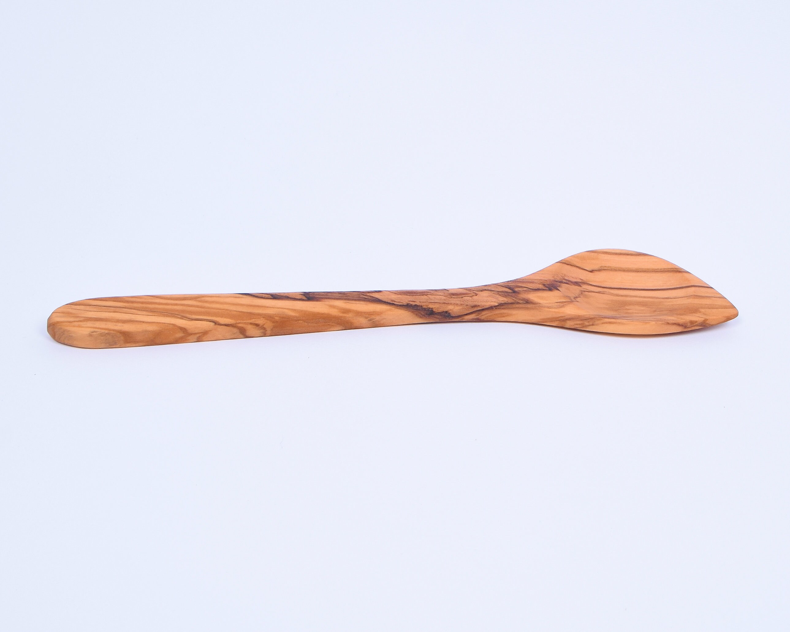 Olive wood Straight Spoon with 1 point 11.81 long