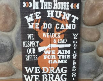 Hunting sign | Etsy