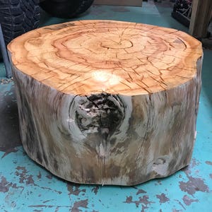 Tree stump table | Etsy