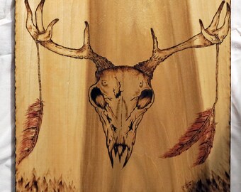 Wood burning deer | Etsy