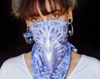 Weed Dust Mask Marijuana Leaf Cannabis Bandana Scarf 420 EDM