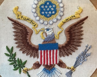 Embroidered eagle | Etsy