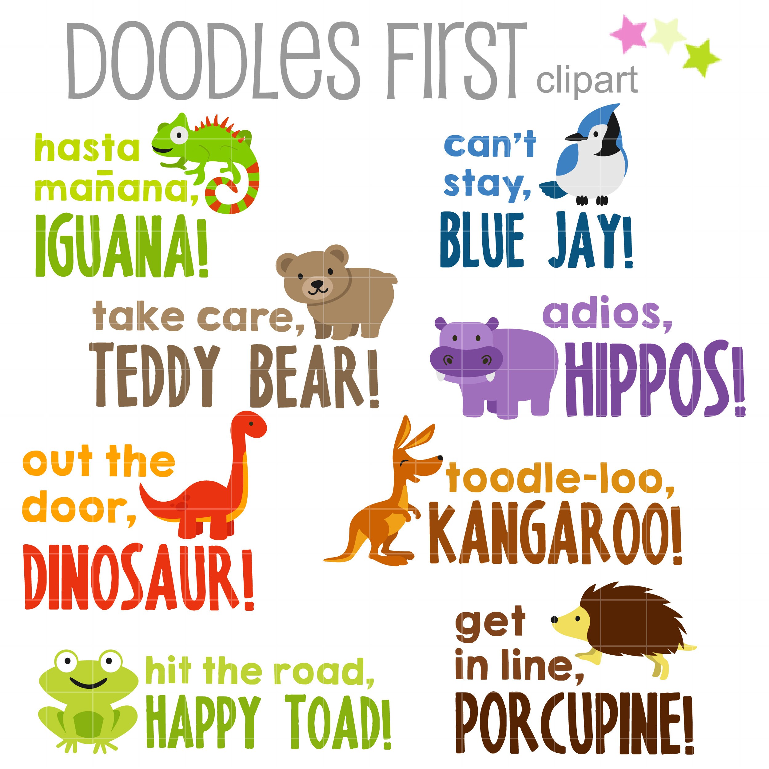 Animal Catch Phrases 2 Digital Clip Art For Scrapbooking Card animal-catch-phrases-2-digital-clip-art-for-scrapbooking-card