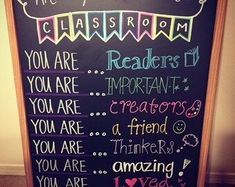 Welcome chalkboard | Etsy