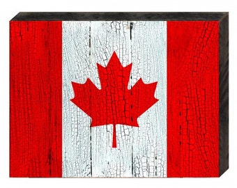 Wooden canadian flag | Etsy