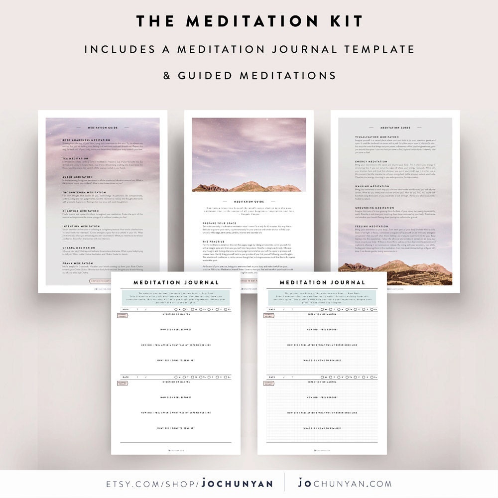 Meditation Kit / Guided Meditation Meditation Diary