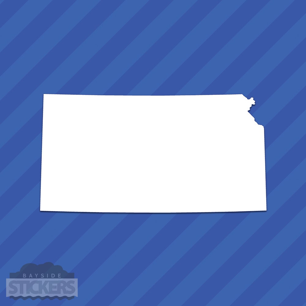 Kansas KS State Outline Vinyl Decal Sticker