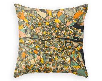 Map throw pillow | Etsy