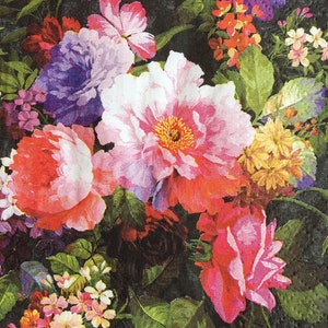 Floral Decoupage Etsy