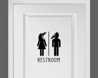 Restroom decal | Etsy