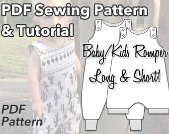 Baby romper pattern | Etsy