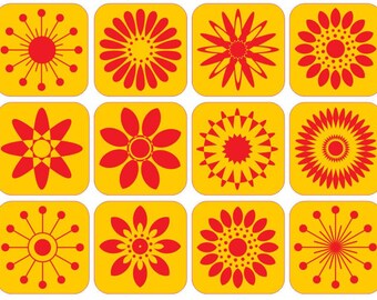 Abstract wall decal | Etsy