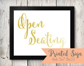 Open seating sign | Etsy