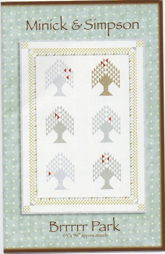 Items similar to Brrrrr Park Quilt Pattern by Minick and Simpson on Etsy