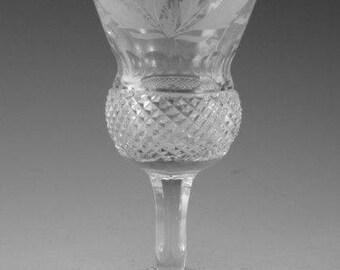 Thistle wine glass | Etsy