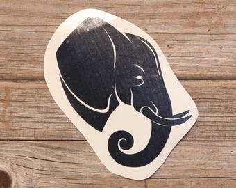 Elephant car decal | Etsy