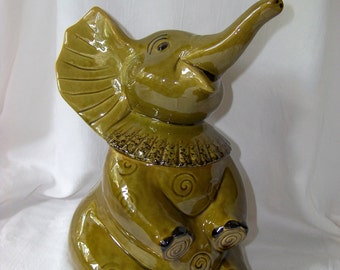 Elephant cookie jar | Etsy