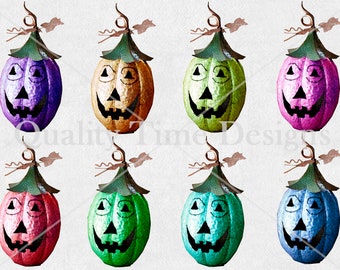 Pink pumpkin clipart | Etsy