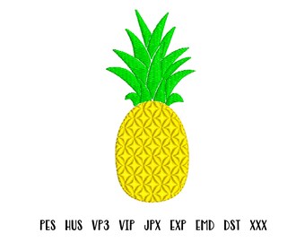 Pineapple embroidery | Etsy
