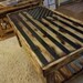 American flag coffee table