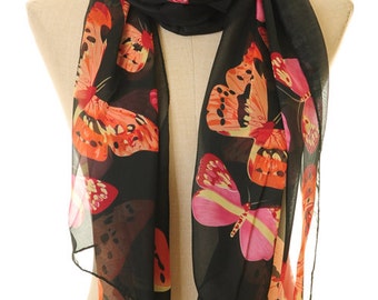 Butterfly scarf | Etsy