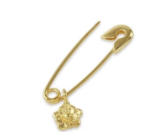 Little silver plate or gold plate Safety Pins fancy tiny pin