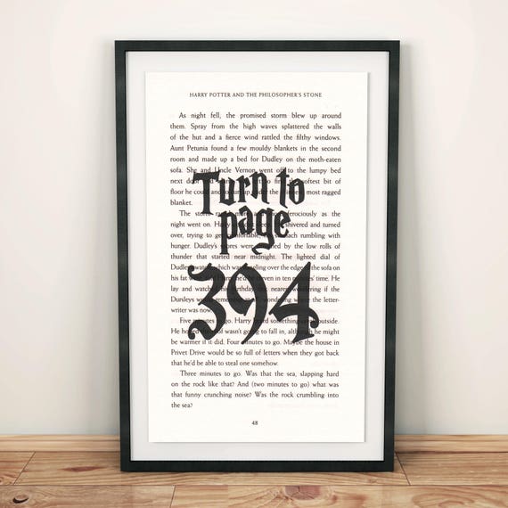 Turn To Page 394 Severus Snape Book Page From