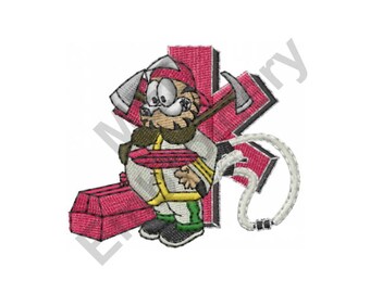 Fireman embroidery | Etsy