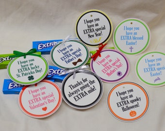 Extra gum thank you | Etsy