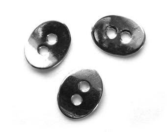 Silver buttons | Etsy