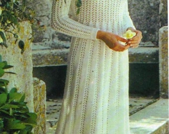 Wedding dress knitting pattern | Etsy