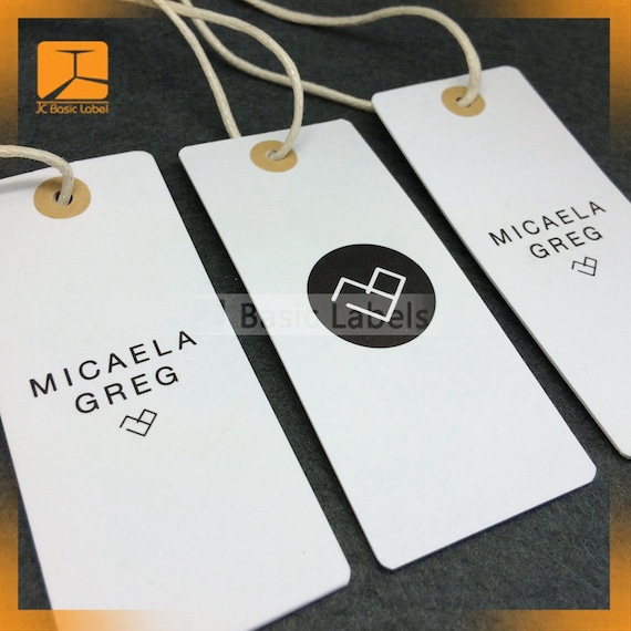 1000 Custom hang tags Custom price tags Hang tag design