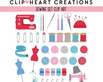 Knitting clipart | Etsy