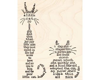 Cat poem | Etsy