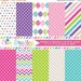 Cotton Candy Digital Paper Set Commercial Use Instant Download