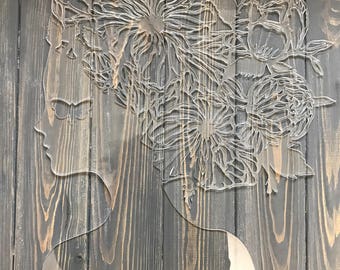 Laser cut wall art | Etsy