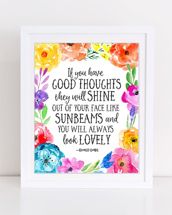 Sunbeams Quote Roald Dahl Quote The Twits PRINTABLE Nursery