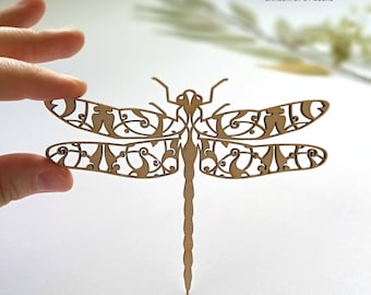 Laser cut dragonfly | Etsy