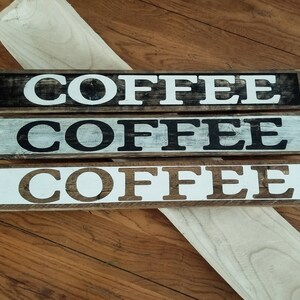 Wooden coffee sign | Etsy