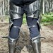SCA advanced leg armor complete gothic fluted cuisses knees