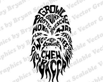 Chewbacca vector | Etsy