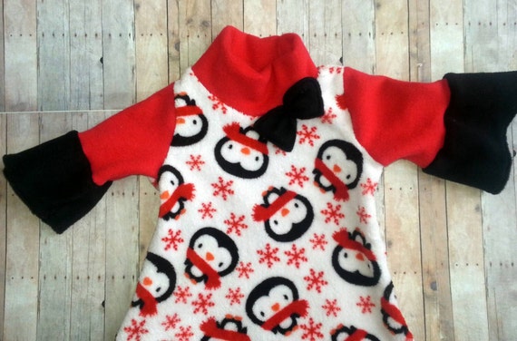 Items similar to Girl's winter celebration penguin dress on Etsy