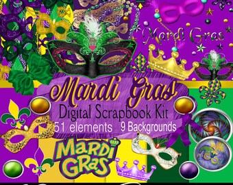 Mardi gras | Etsy