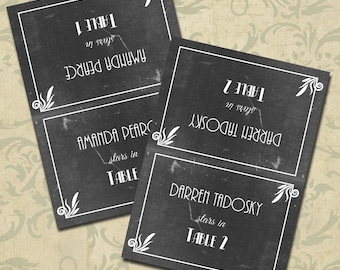 Printable Hollywood Table Numbers 35 Film Reel Party Ideas